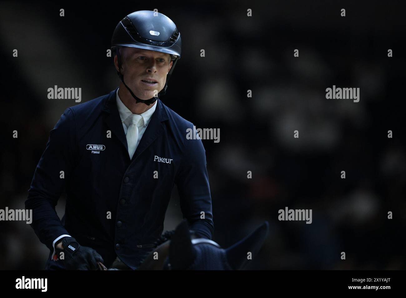Max Kühner of Austria with EIC Julius Caesar during the Longines FEI ...