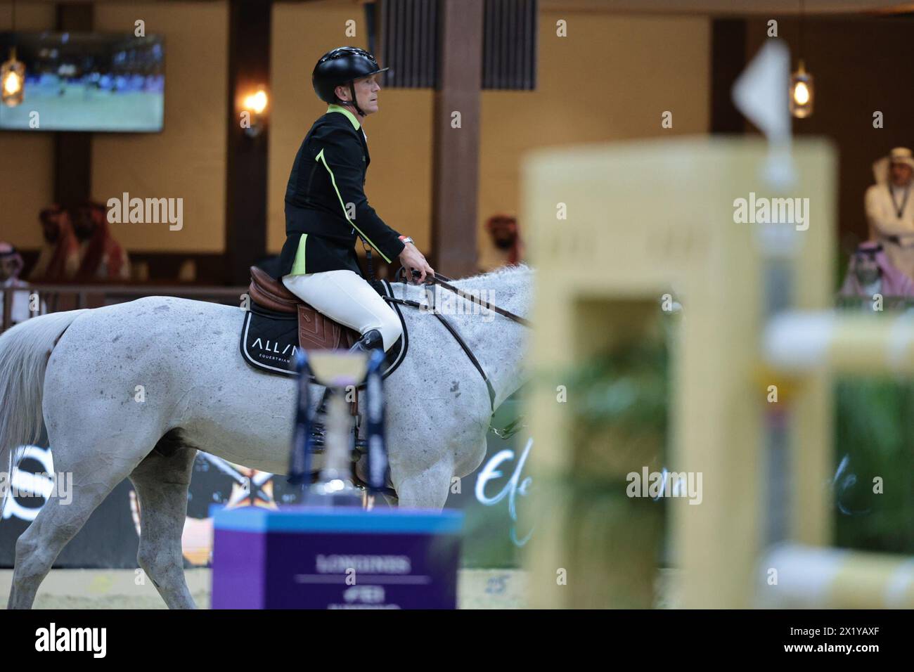 Peder Fredricson of Sweden with Catch Me Not S during the Longines FEI ...