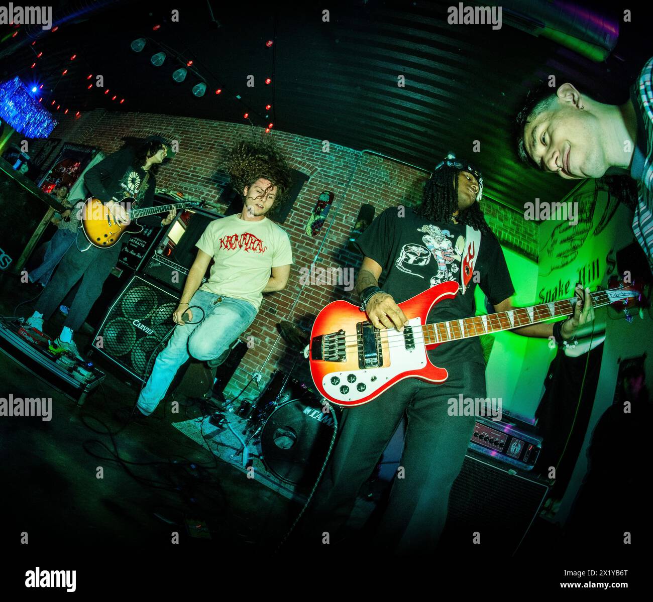 The band DIE SPITZ performs at the FarOut Lounge, Austin, Texas Stock ...