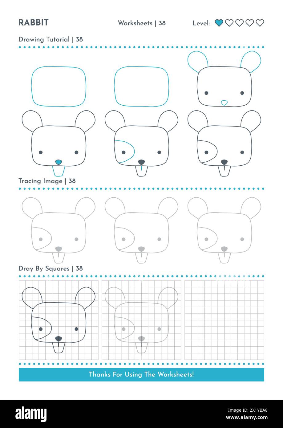 How to Draw Doodle Animal Mouse, Cartoon Character Step by Step Drawing ...