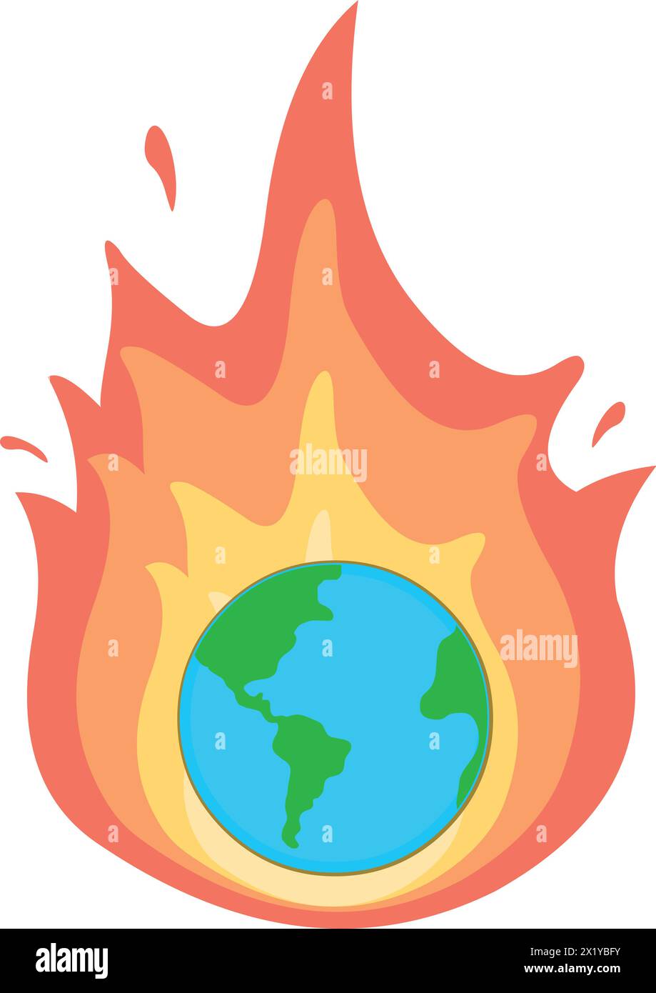 vector fire planet earth Stock Vector Image & Art - Alamy