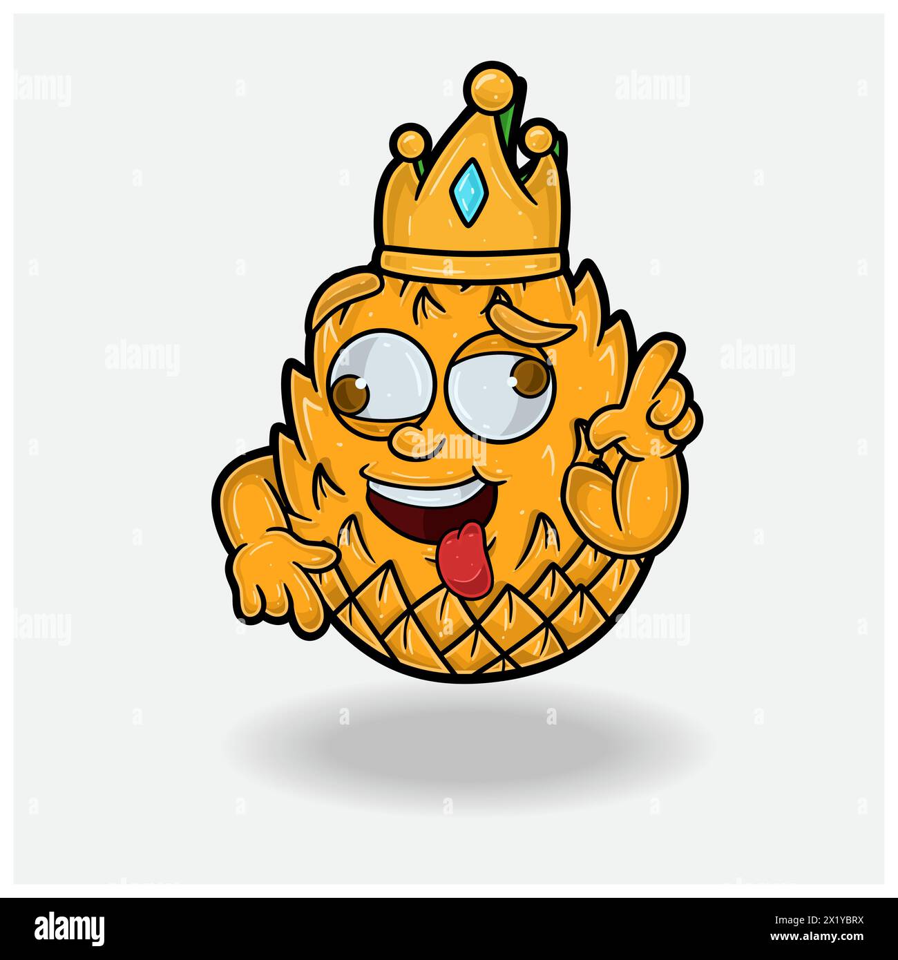 King pineapple Stock Vector Images - Alamy