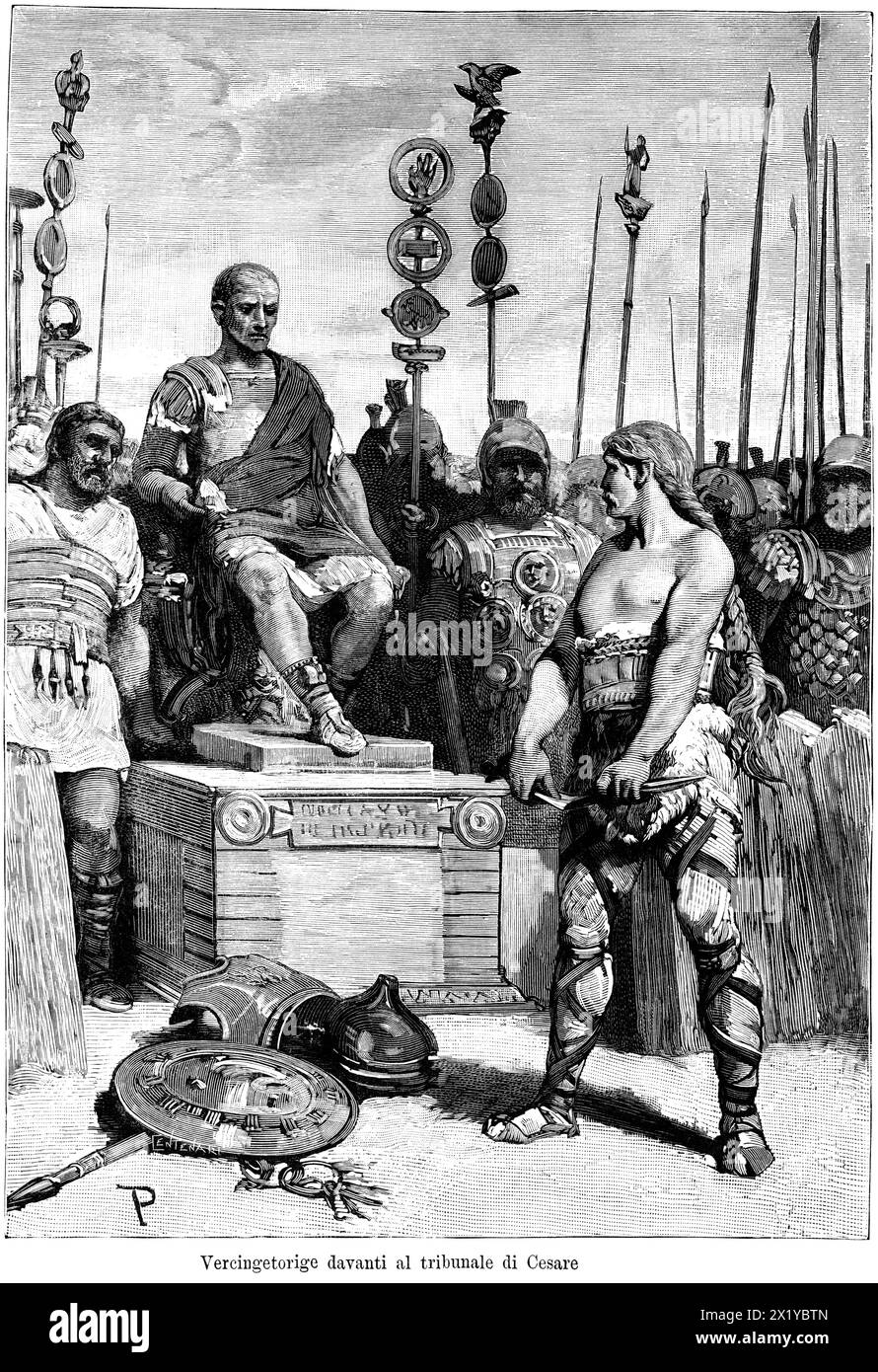 Ancient Rome, Roman Empire - Vercingetorix before the tribunal of ...