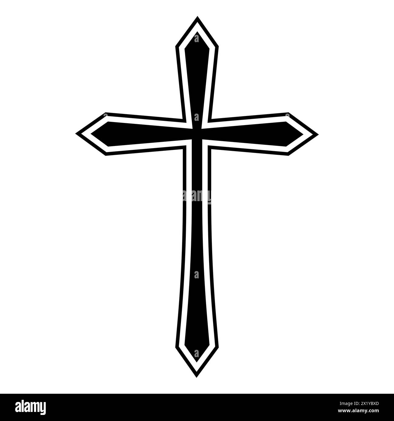 Ancient Christian sign. Vector illustration isolated on white ...