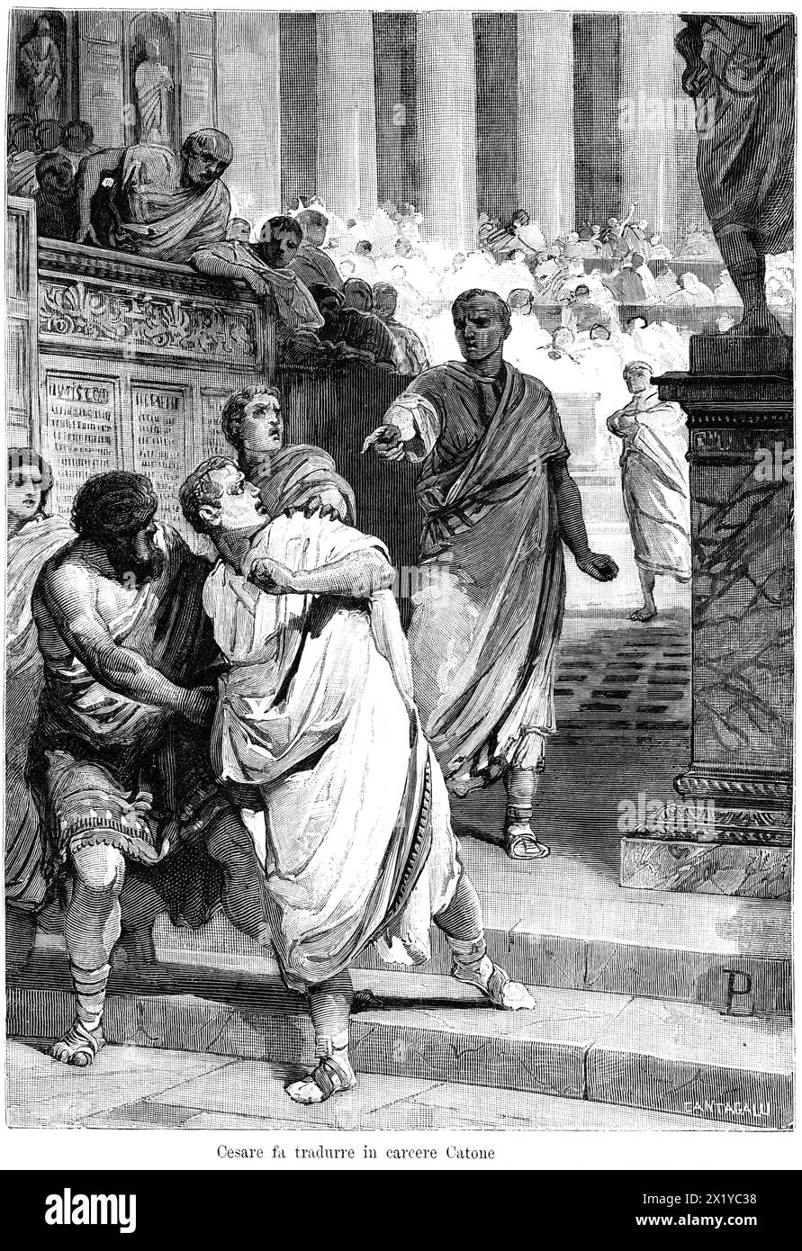 Ancient Rome, Roman Empire - Julius Caesar has Cato sent to prison ...