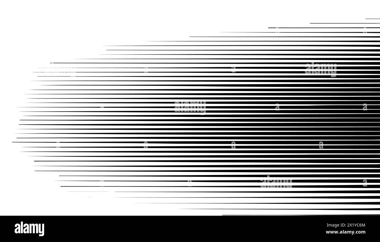 Horizontal line pattern. From thin line to thick. Parallel straight ...
