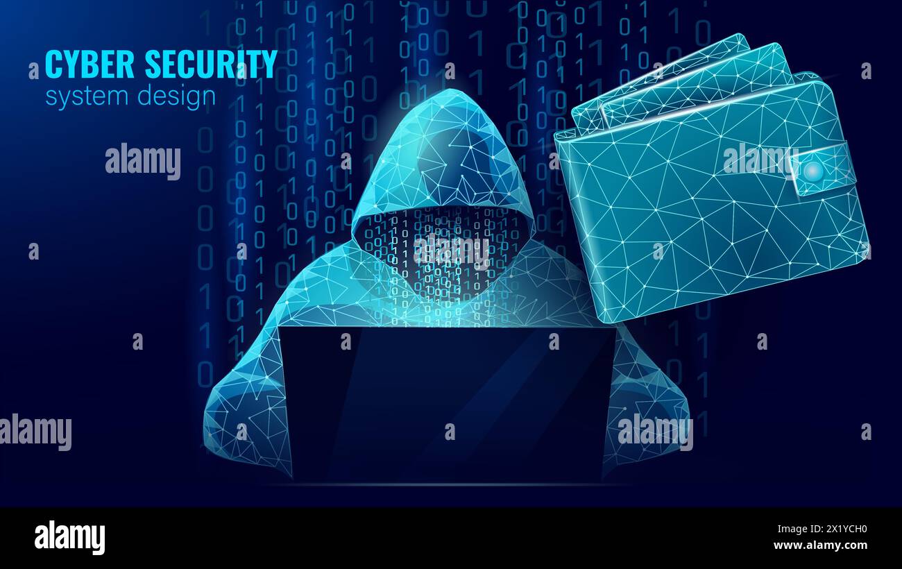 Anonymous Hacker At The Laptop Computer Internet Security Cyber Attack