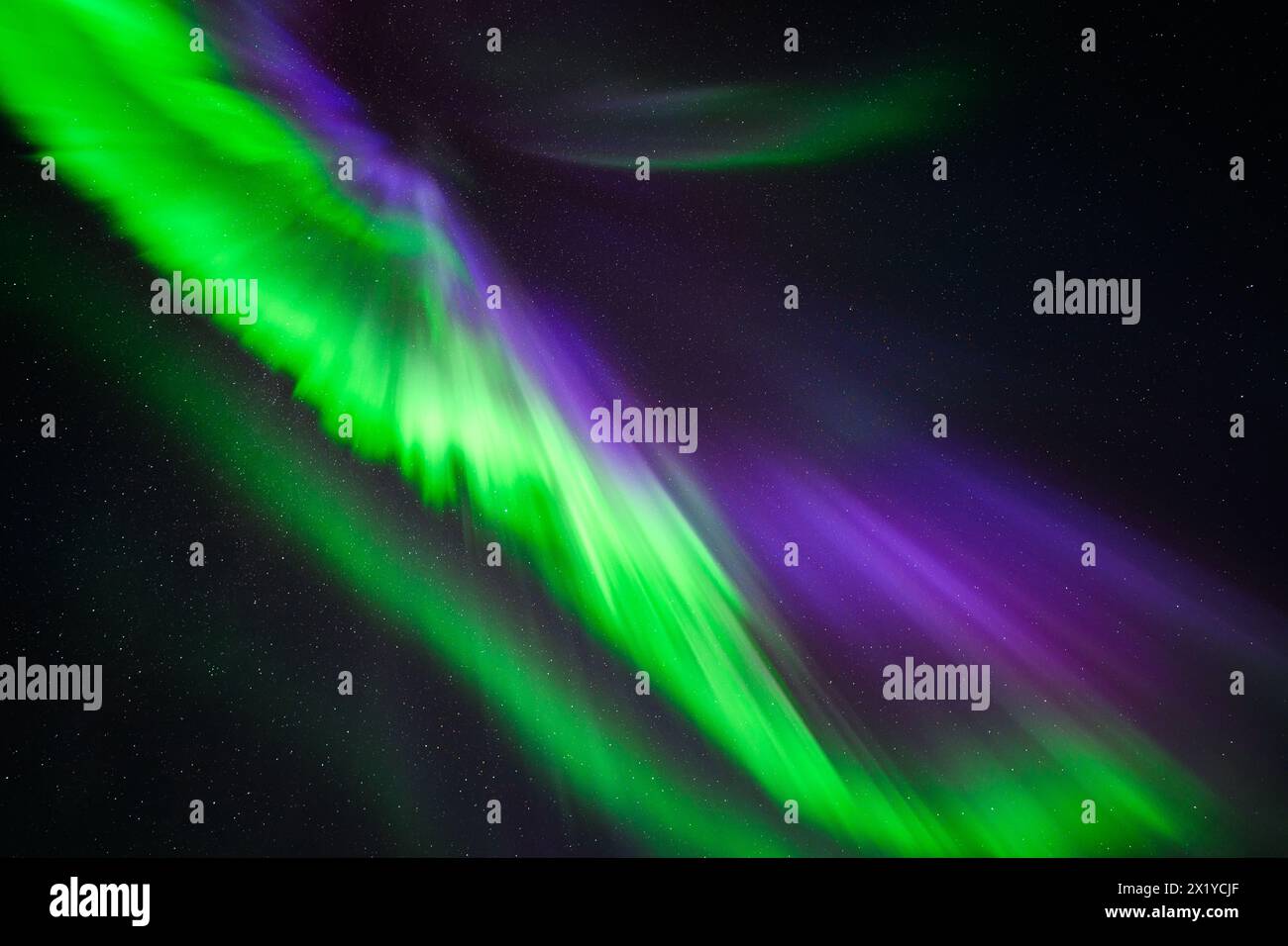 Rare Northern Lights over Lapland, Finland Stock Photo - Alamy