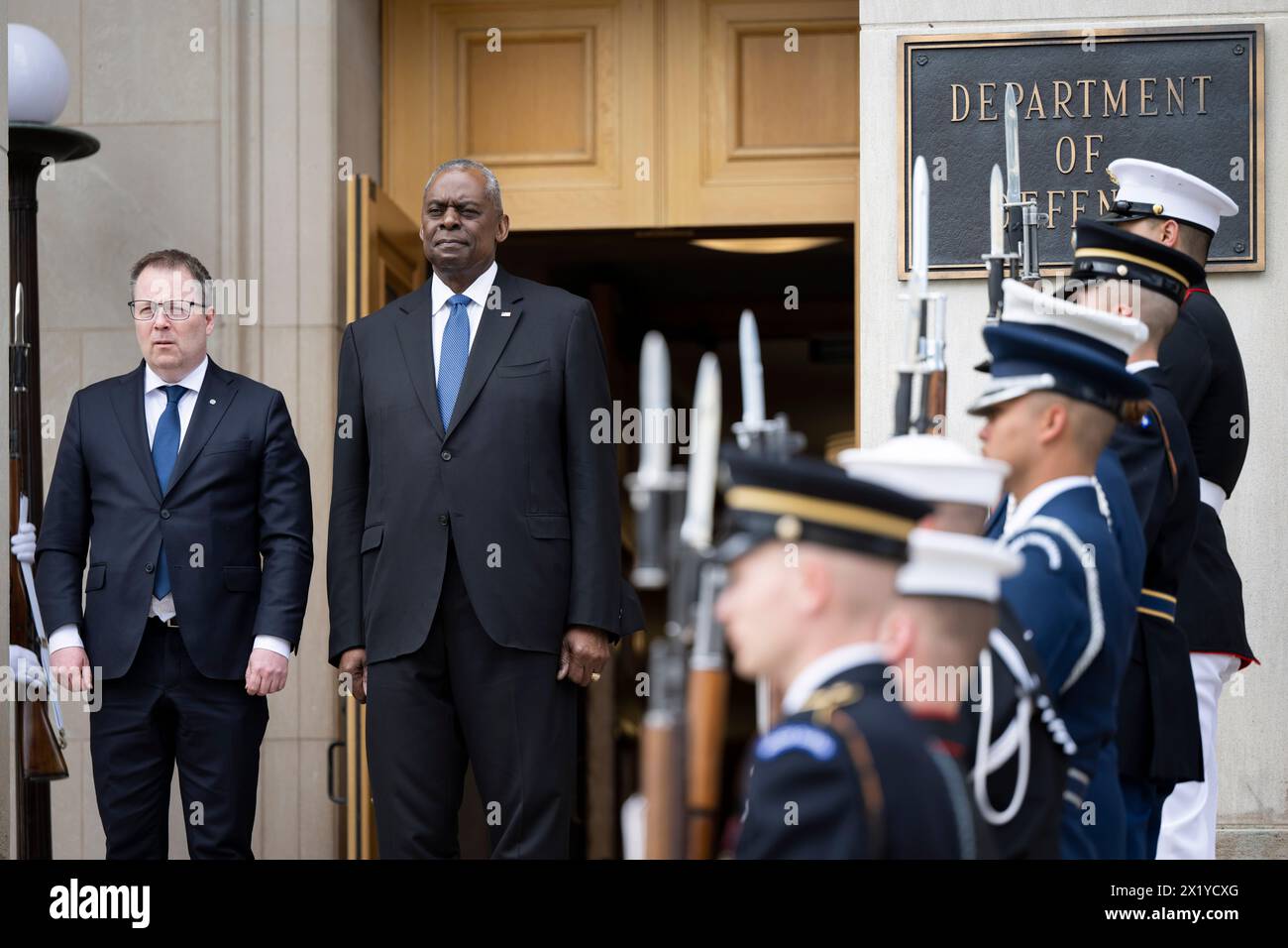 Secretary of Defense Lloyd J. Austin III and Norwegian Defense Minister ...