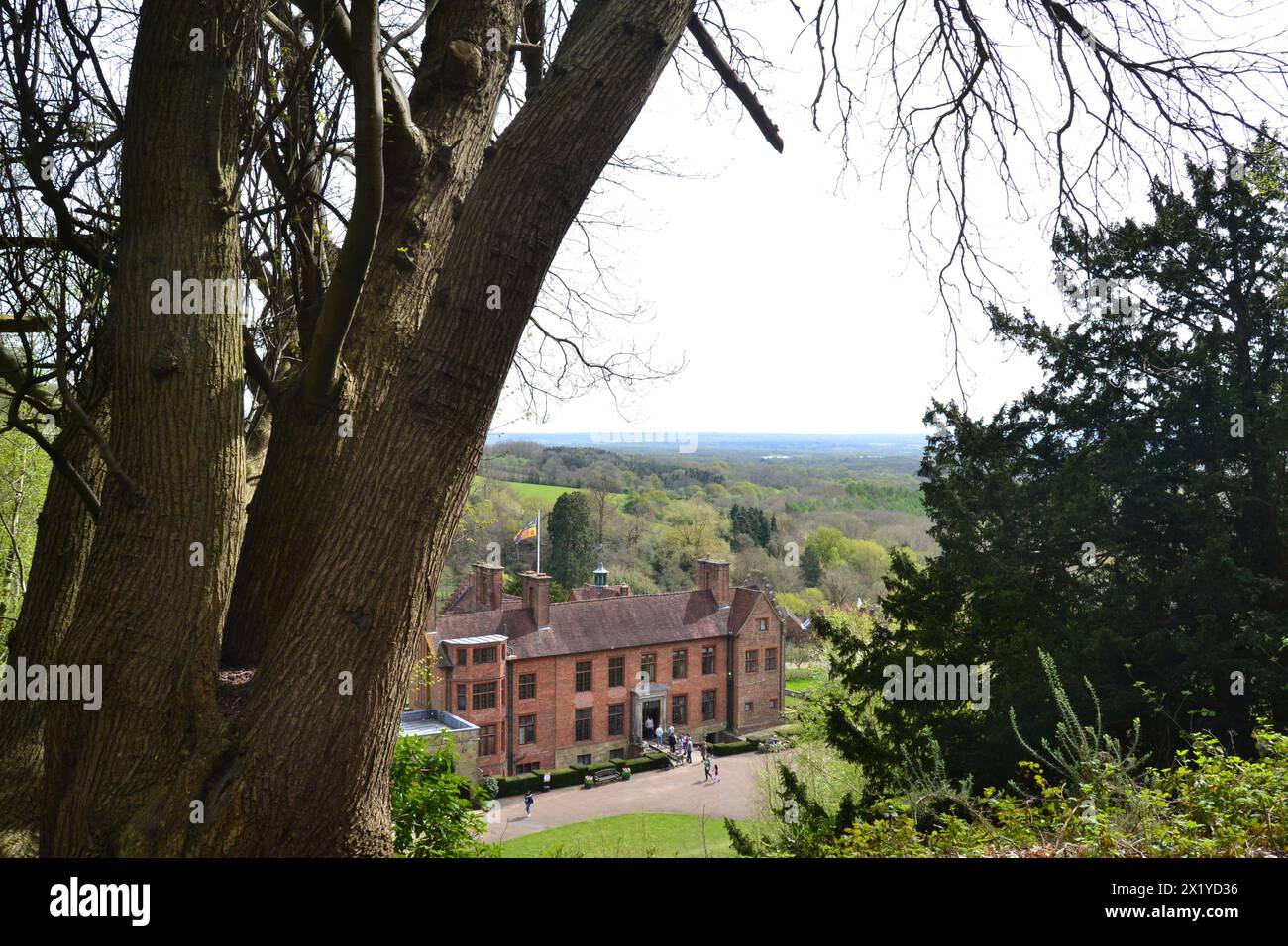 A view of Chartwell, home of Churchill, from Mariner's Hill, on a sunny ...