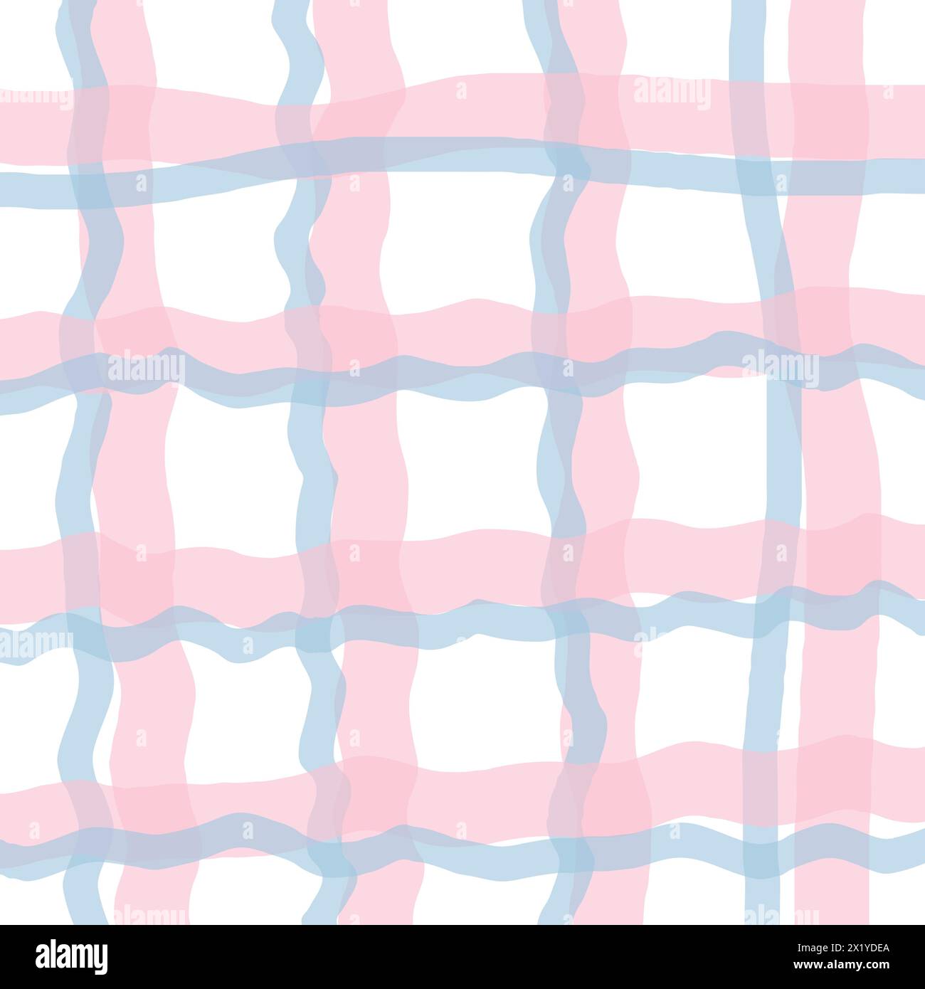 Vector hand drawn cute checkered pattern. pastel cottagecore Doodle ...