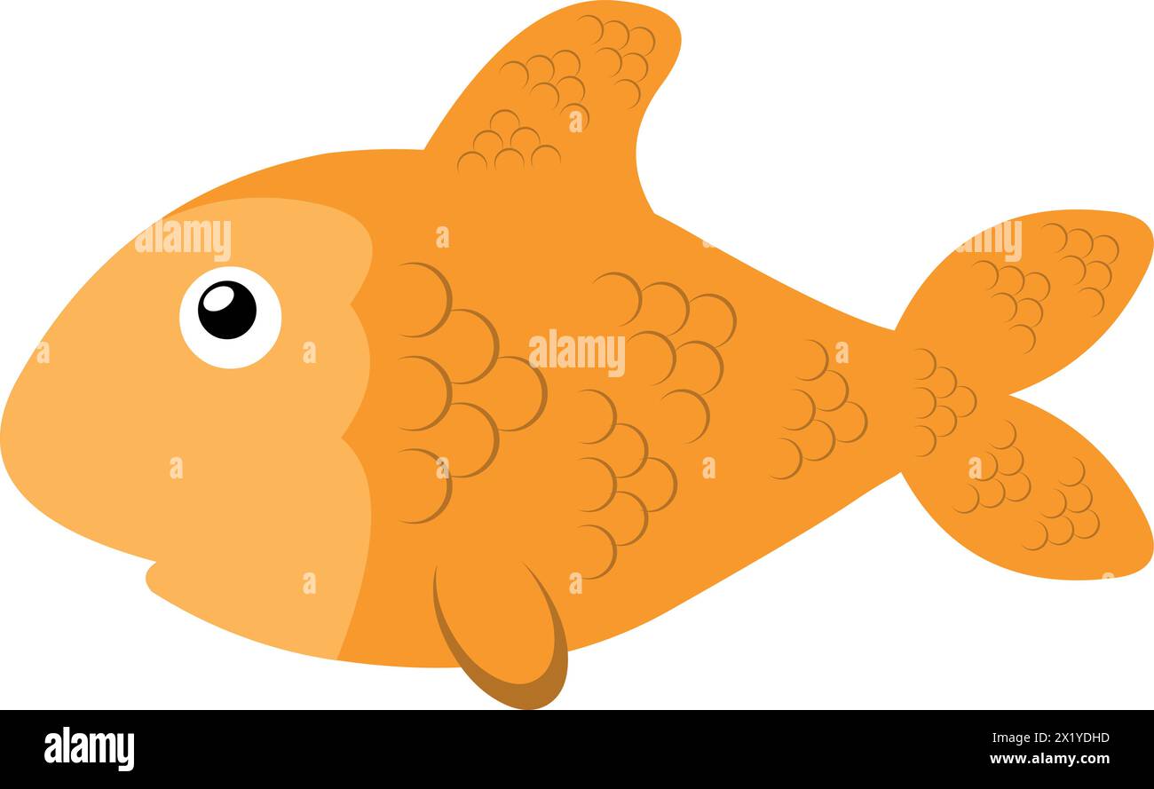 vector gold fish cartoon Stock Vector Image & Art - Alamy