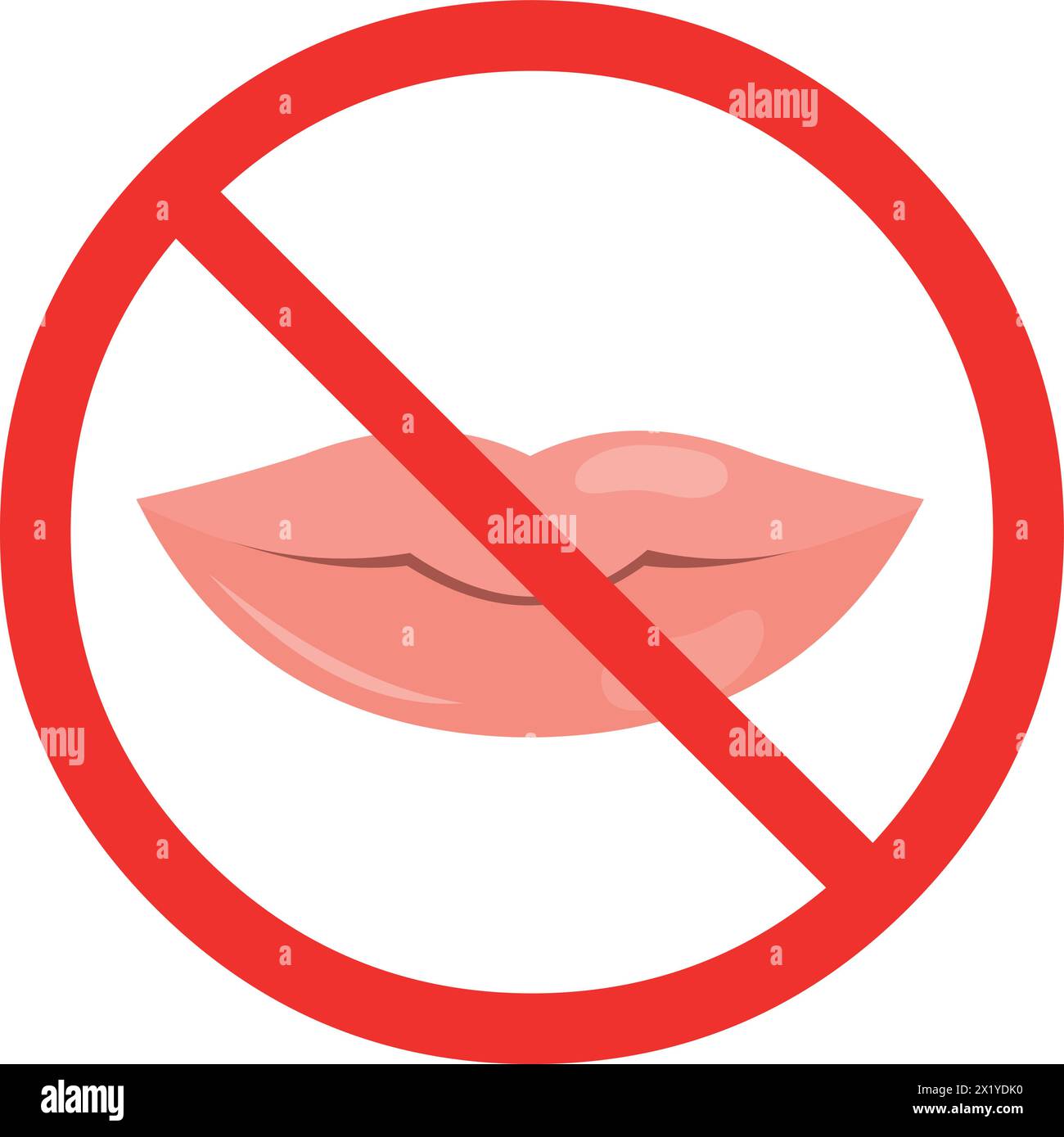 vector signage prohibited mouth Stock Vector Image & Art - Alamy