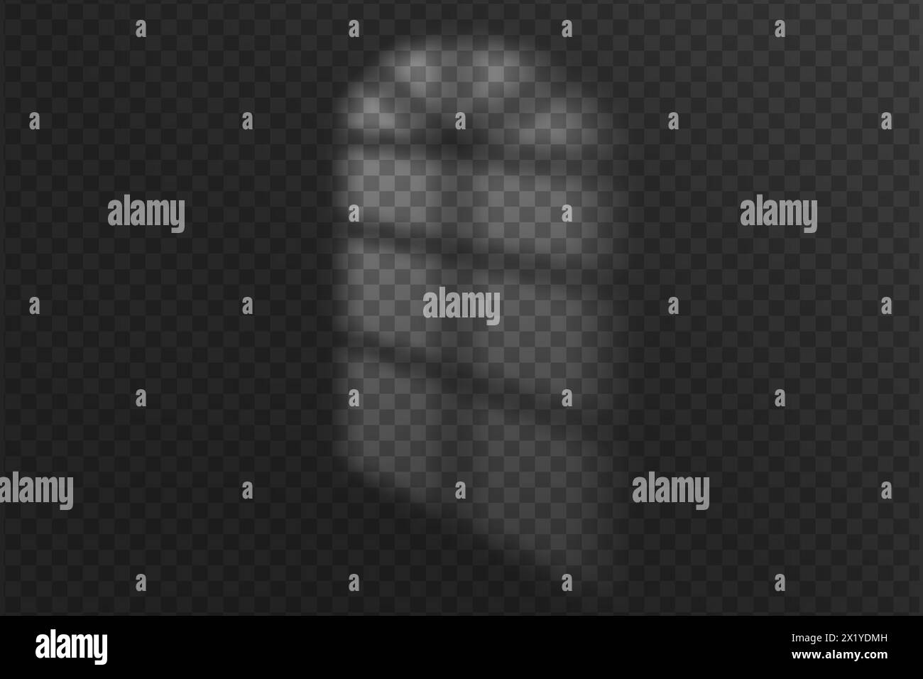 Light effect shadow overlay from arched window isolated transparent ...