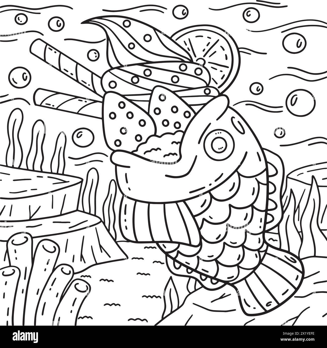 Japanese fish ice cream Stock Vector Images - Alamy