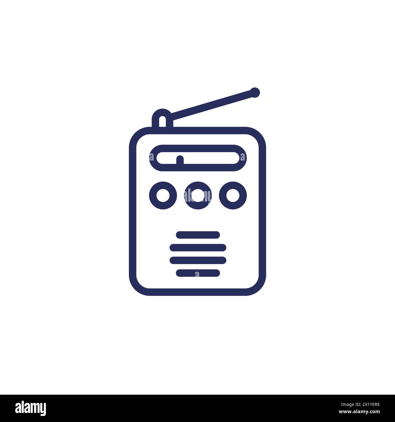 Portable radio receiver outline hi-res stock photography and images - Alamy