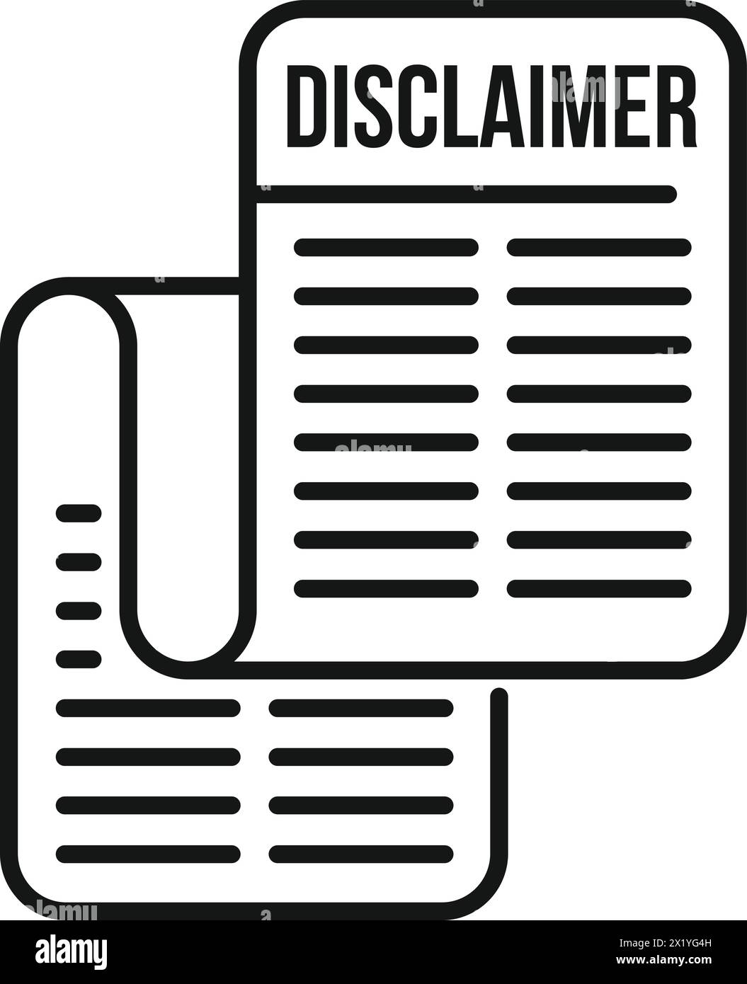 Disclaimer notice Black and White Stock Photos & Images - Alamy