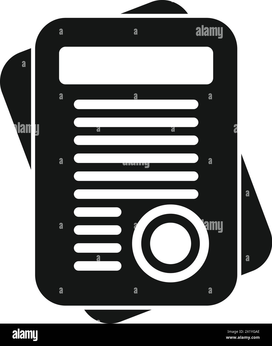 Paperwork disclaimer icon simple vector. Data law. Document term letter ...