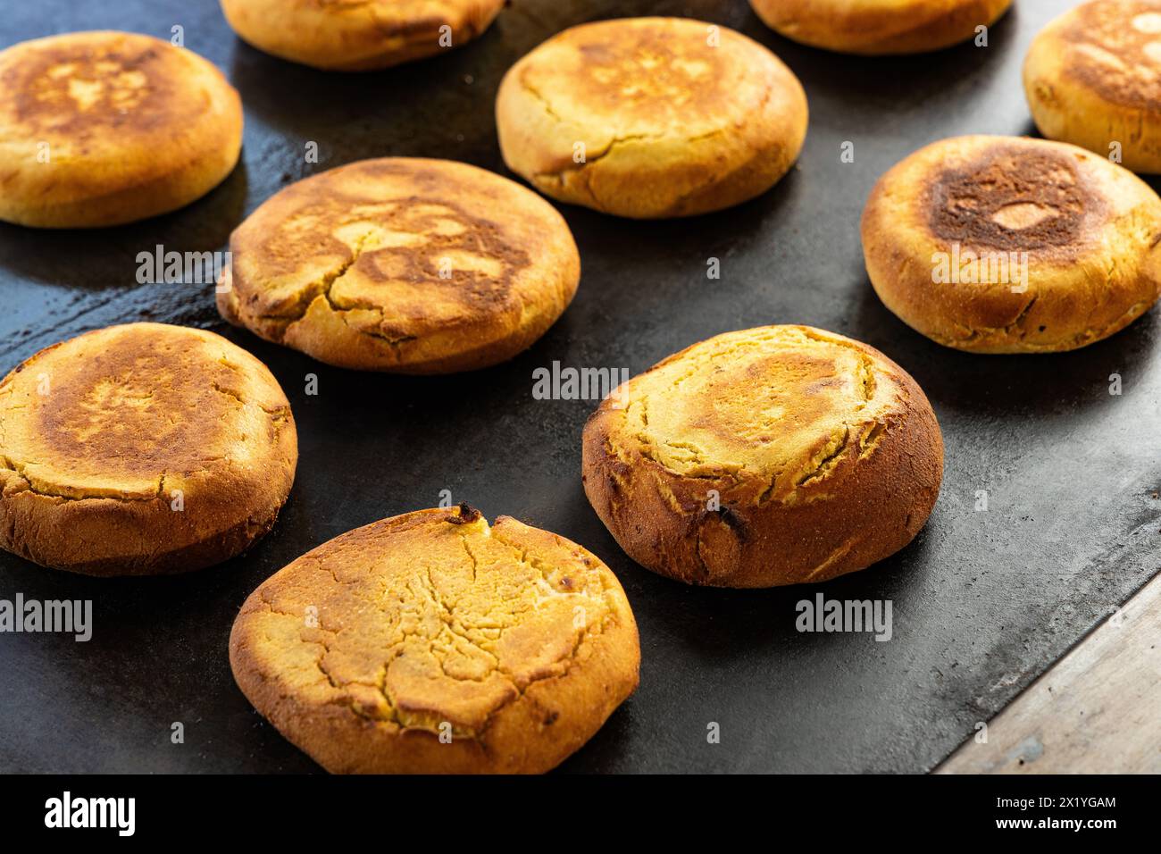 Traditional arepa from the Boyaca department in Colombia Stock Photo ...