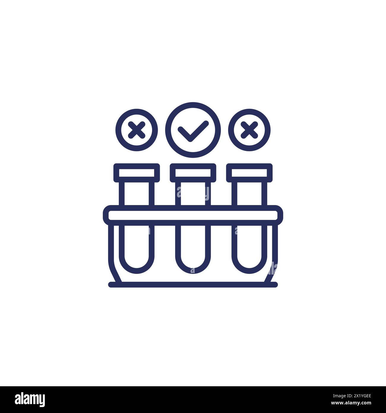 Lab sample analysis line Stock Vector Images - Alamy