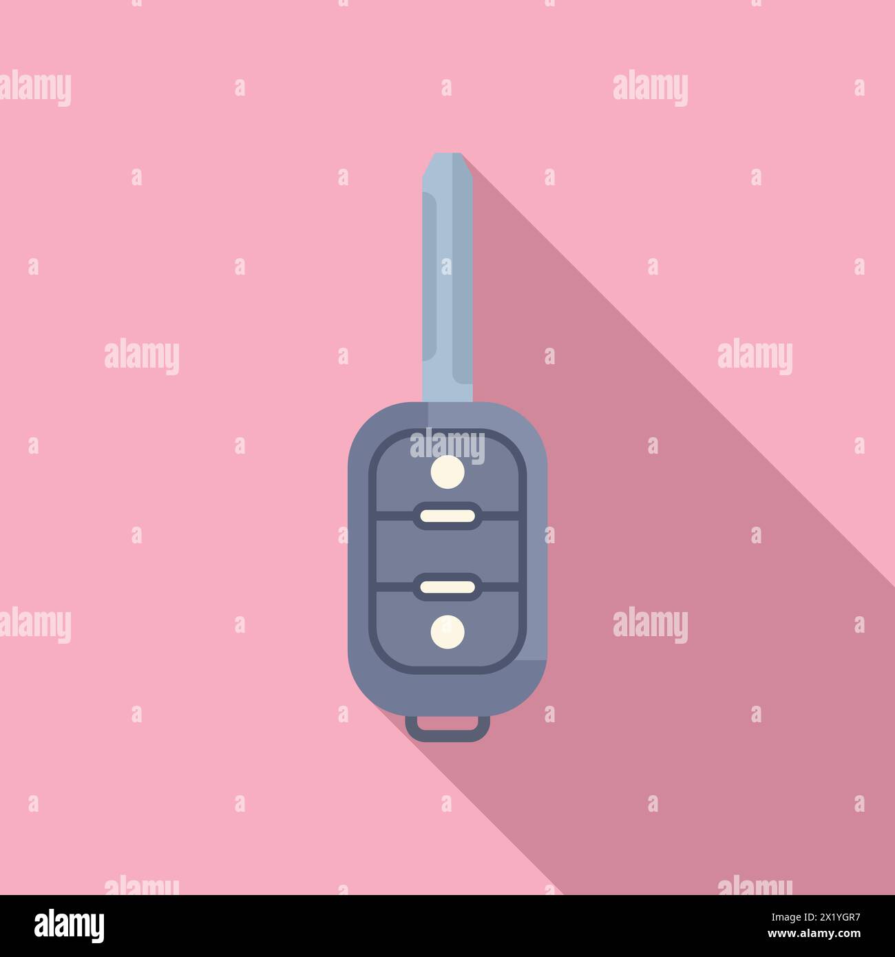 Digital smart key icon flat vector. Activate access. Transport control ...