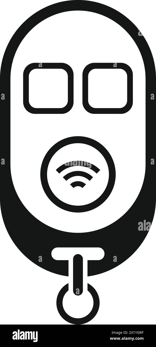 Control boot key icon simple vector. Smart security. Transport control ...