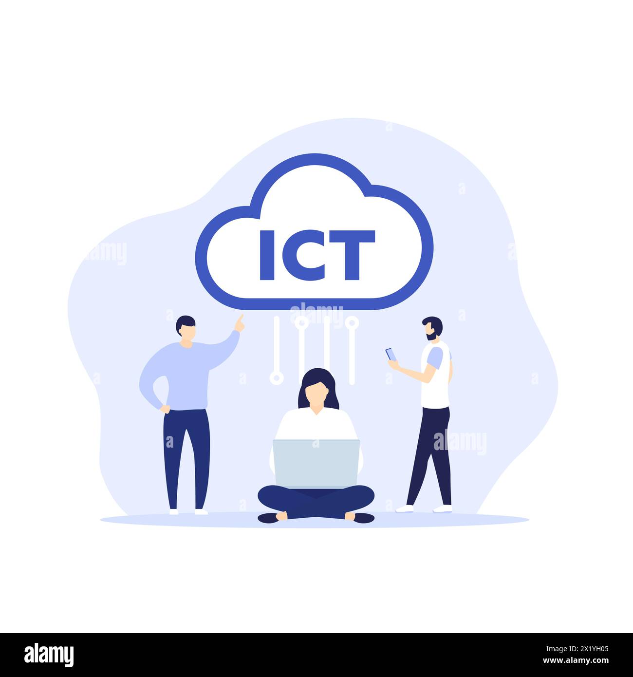 ICT, Information technology vector illustration Stock Vector Image ... ICT, Information technology vector illustration Stock Vector Image ...