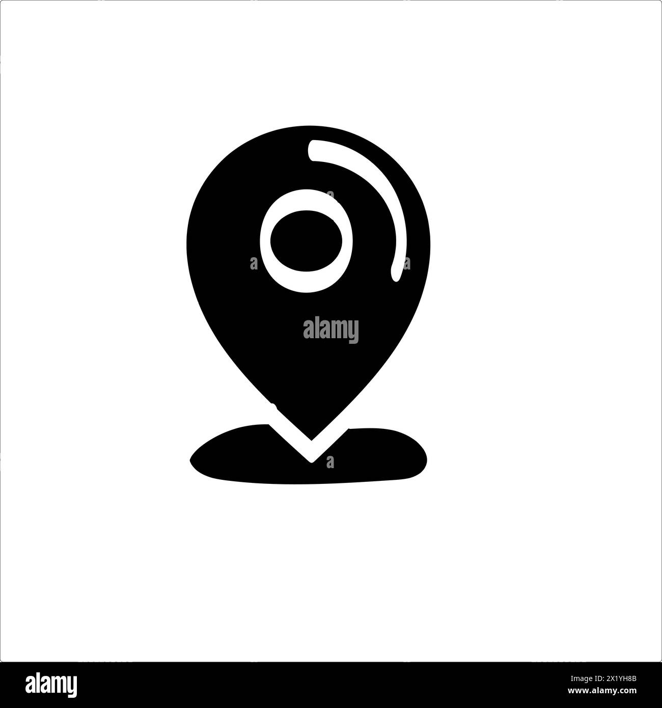 Flat icon of placeholder, location vector Stock Vector Image & Art - Alamy