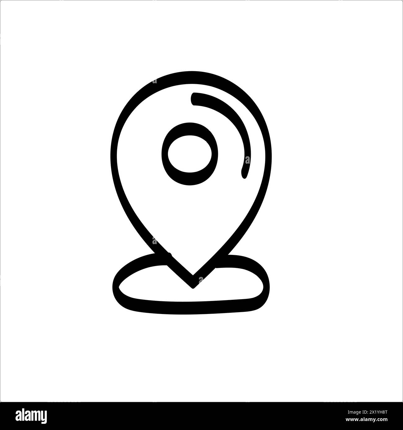 Flat icon of placeholder, location vector Stock Vector Image & Art - Alamy