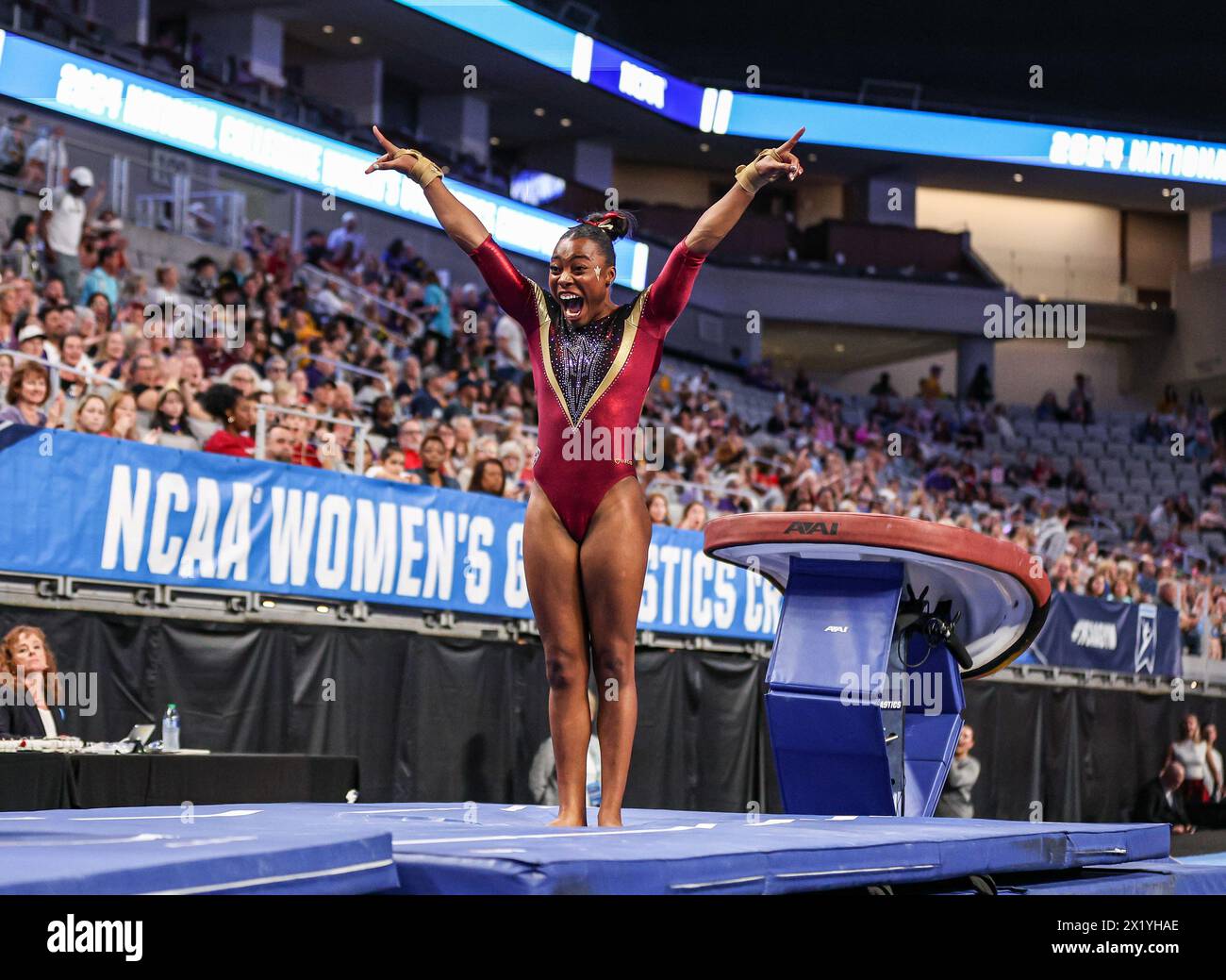 Fort Worth, TX, USA. 18th Apr, 2024. Arizona State's Anaya Smith smiles ...