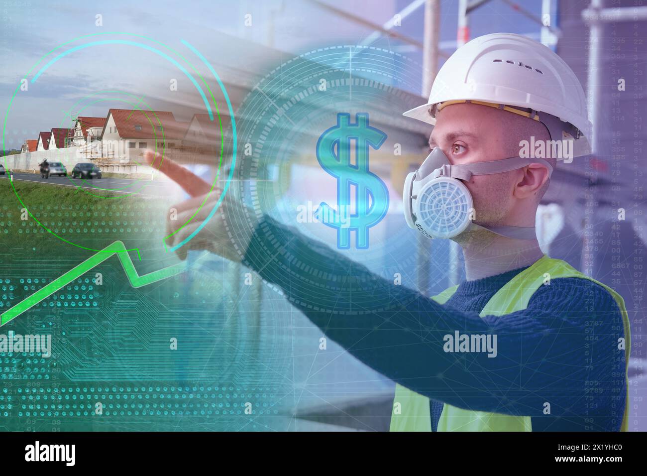 architect, builder, building contractor, rows of identical new houses ...