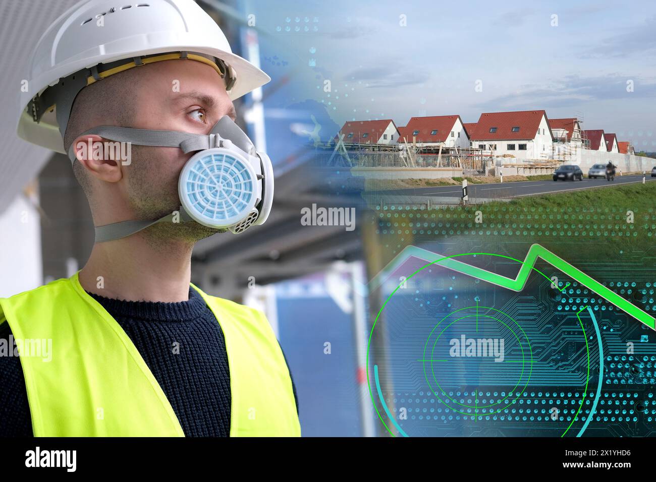 architect, builder, building contractor, rows of identical new houses ...