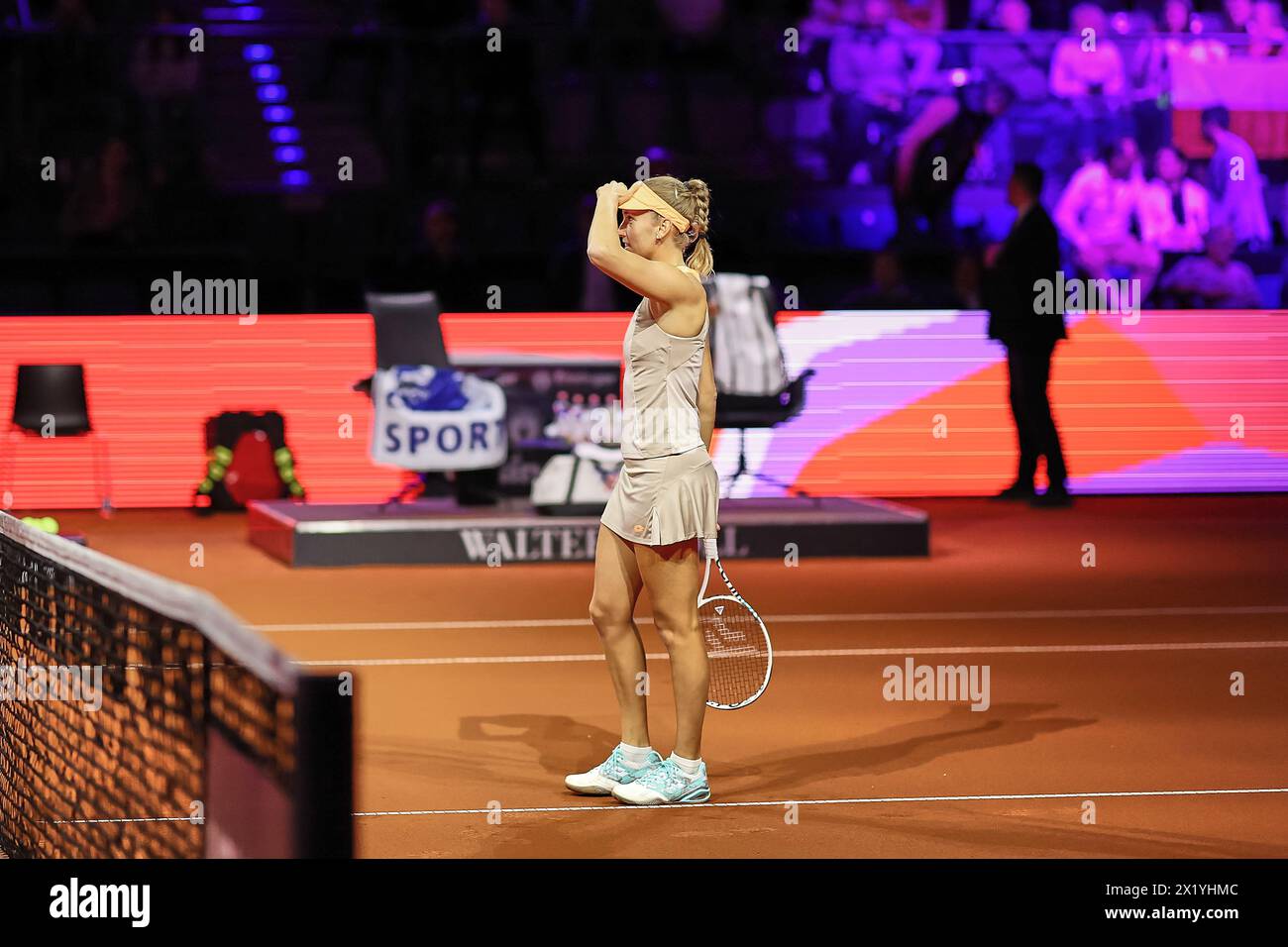 Stuttgart, Baden-Wuerttemberg, Germany. 18th Apr, 2024. Elise Mertens ...