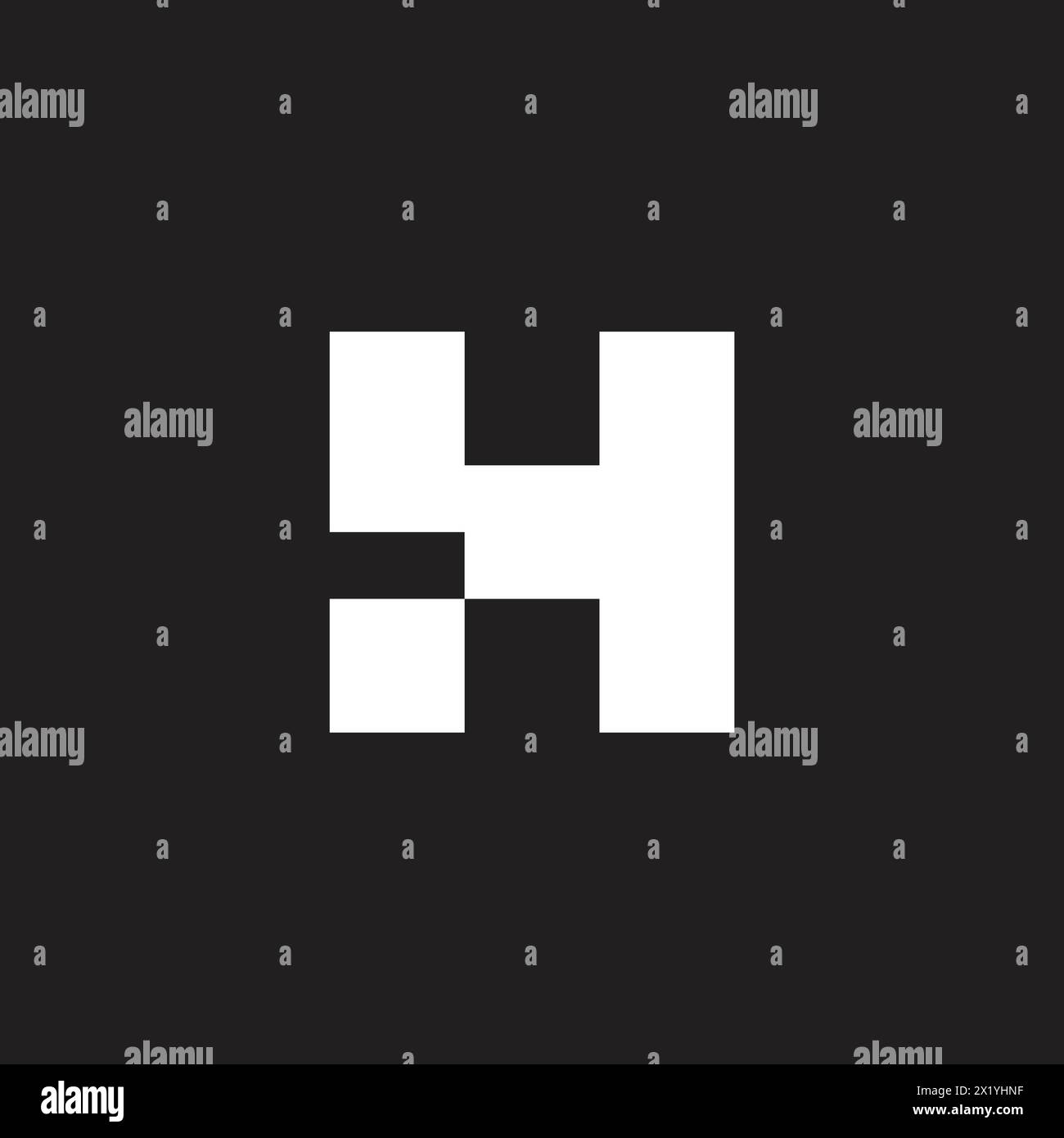 Letter h4 logo hi-res stock photography and images - Alamy