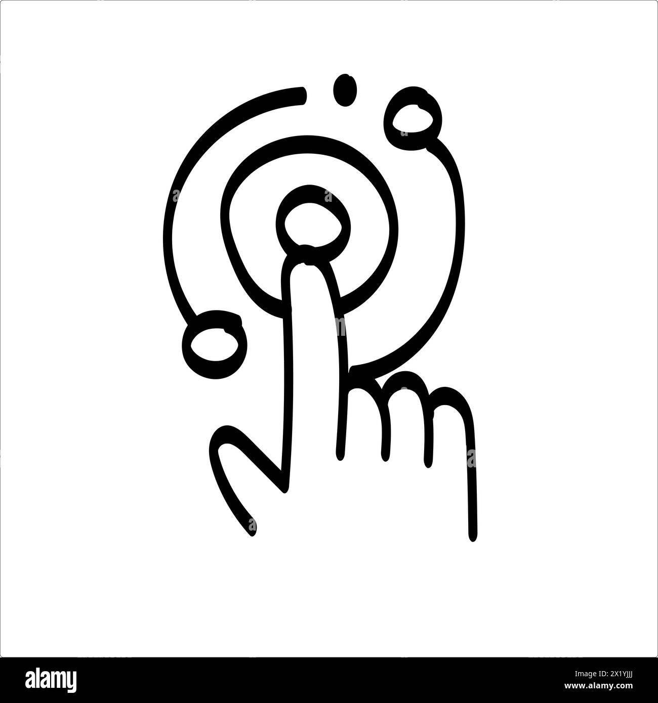 Communication technology social development Black and White Stock ...