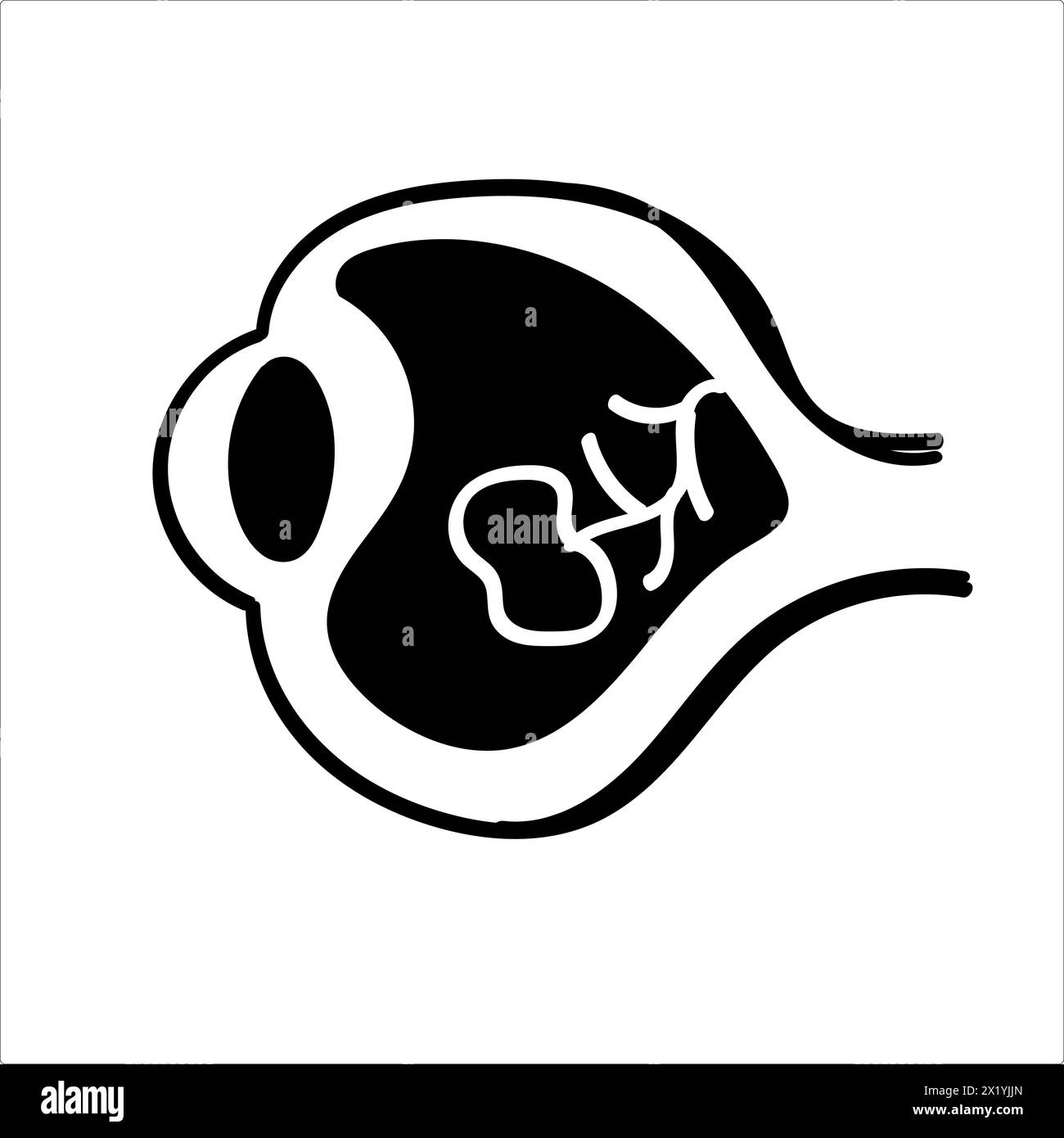 Eye laser surgery, ophthalmology lasik treatment icon, vector vision ...