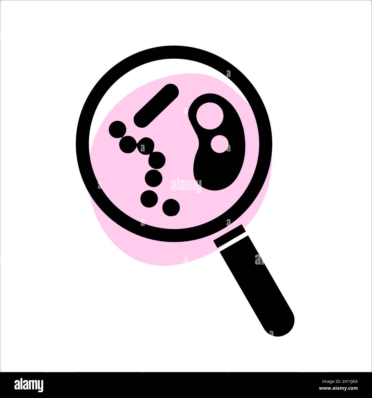 Medical, healthcare, magnifier, pathology icon Stock Vector Image & Art ...
