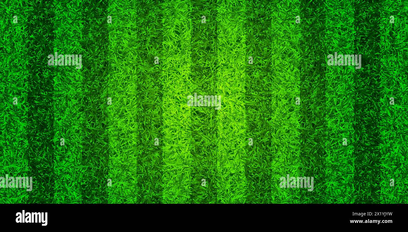 Soccer playing field with green grass. Football pitch background with ...