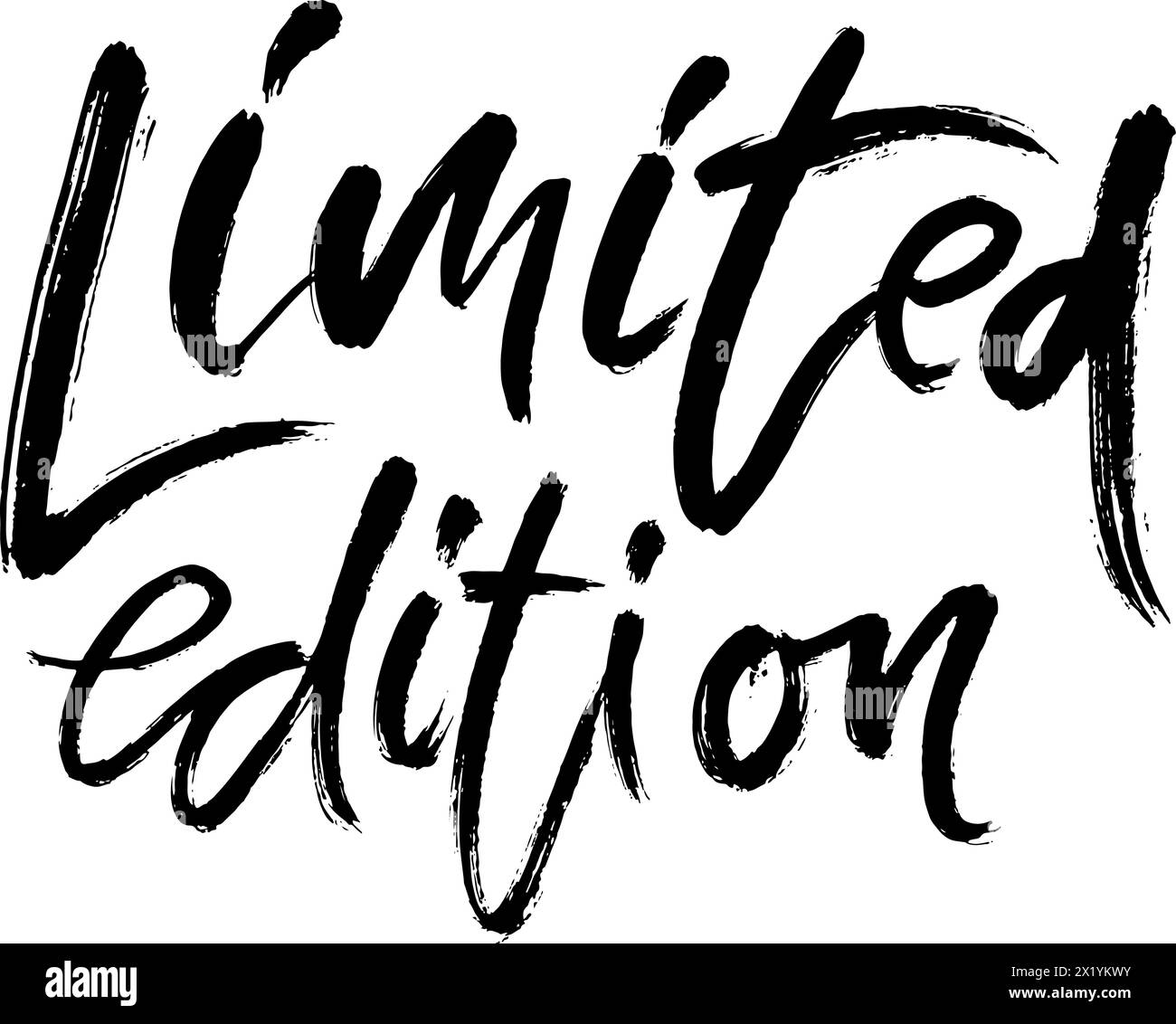 Limited Edition Modern Lettering Design Stock Vector Image & Art - Alamy
