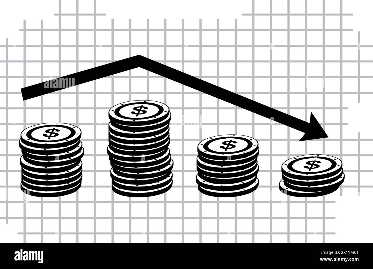 Downward trends Stock Vector Images - Alamy