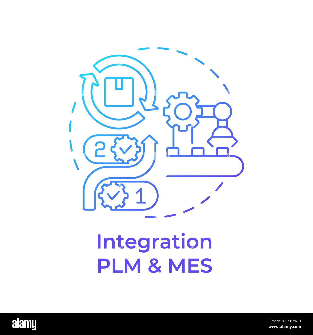 Integration PLM and MES blue gradient concept icon Stock Vector Image ... Integration PLM and MES blue gradient concept icon Stock Vector Image ...
