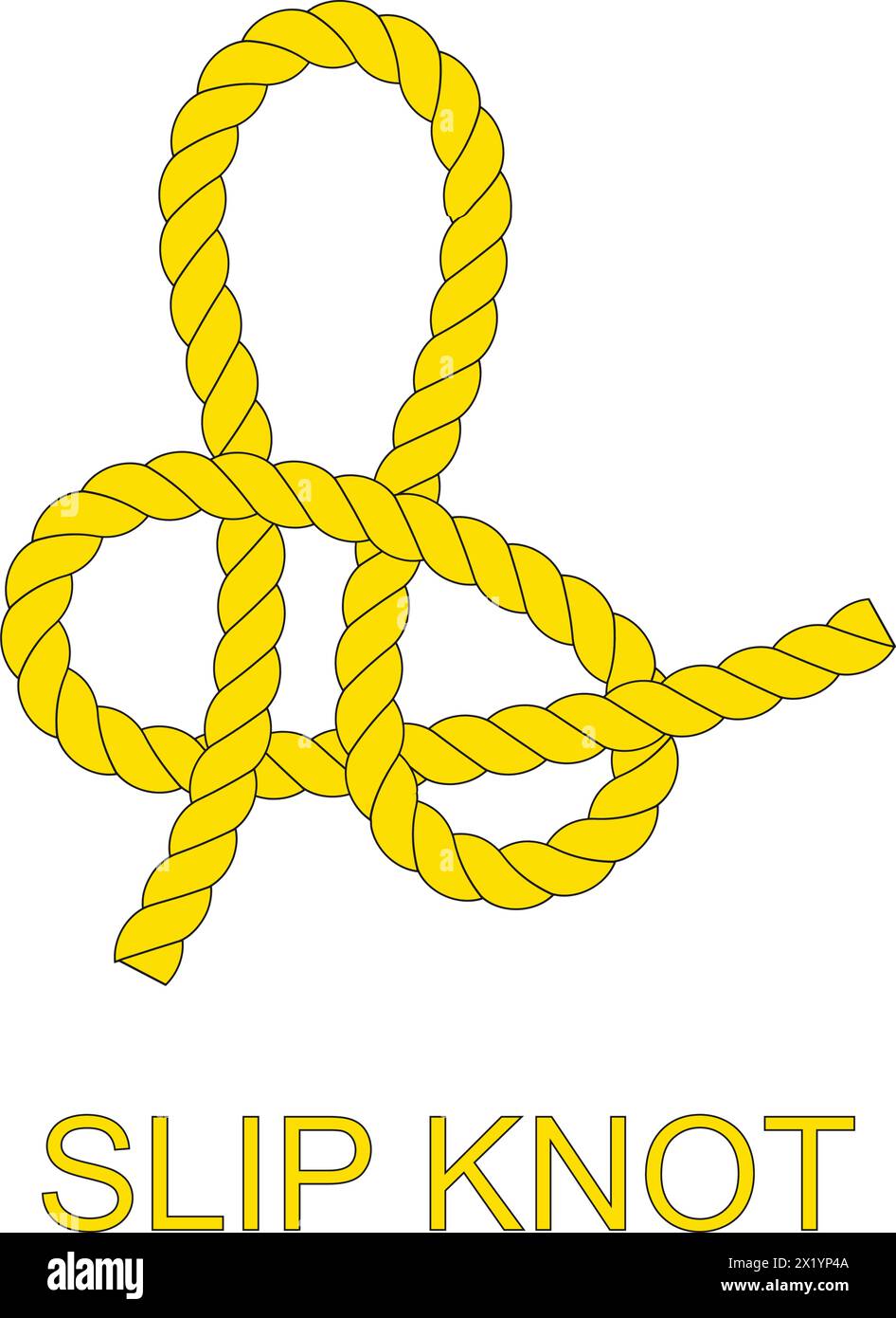 knotted rope icon with rope vector illustration design Stock Vector ...