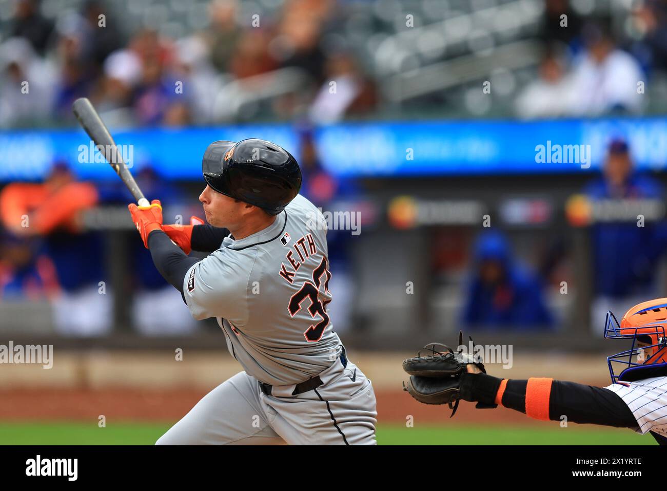 Detroit Tigers Colt Keith #33 bats during the eighth inning of the ...