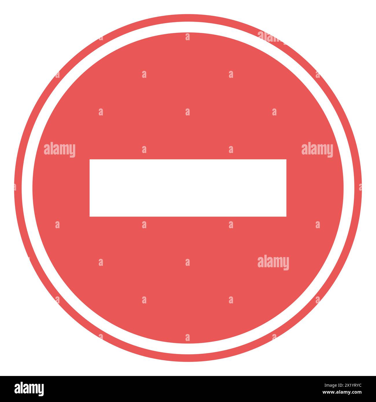 Road sign brick, entry prohibited, no entry icon Stock Vector Image ...