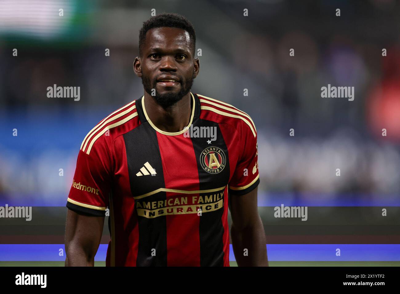 Atlanta United FC forward Jamal Thiare #29 celebrates goal during ...