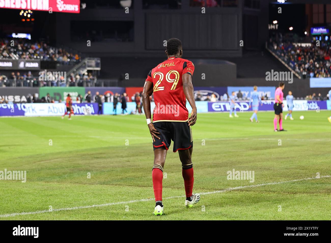 Atlanta United FC forward Jamal Thiare #29 celebrates goal during ...