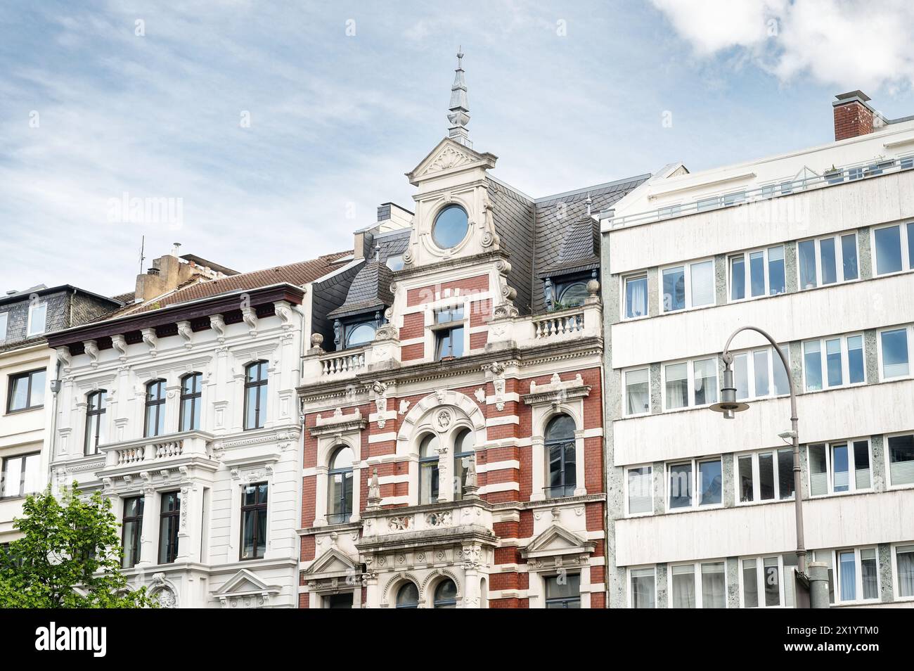 typical cologne mix of beautifully preserved buildings from the late ...