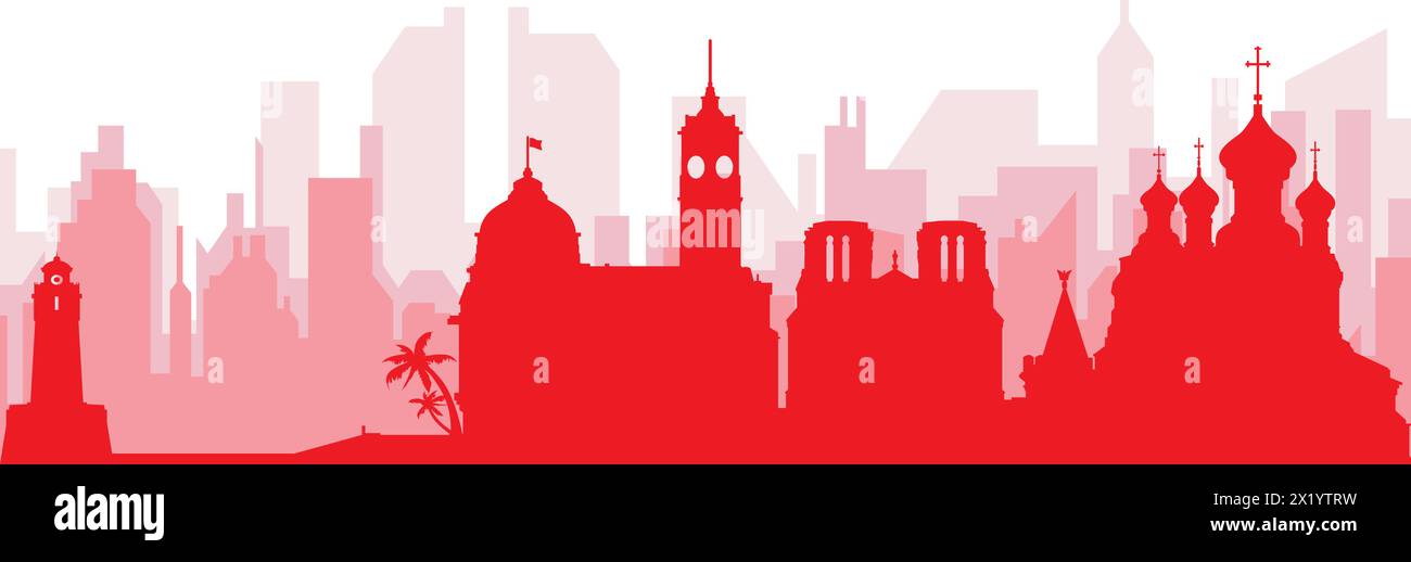Nice france city panoramic Stock Vector Images - Alamy