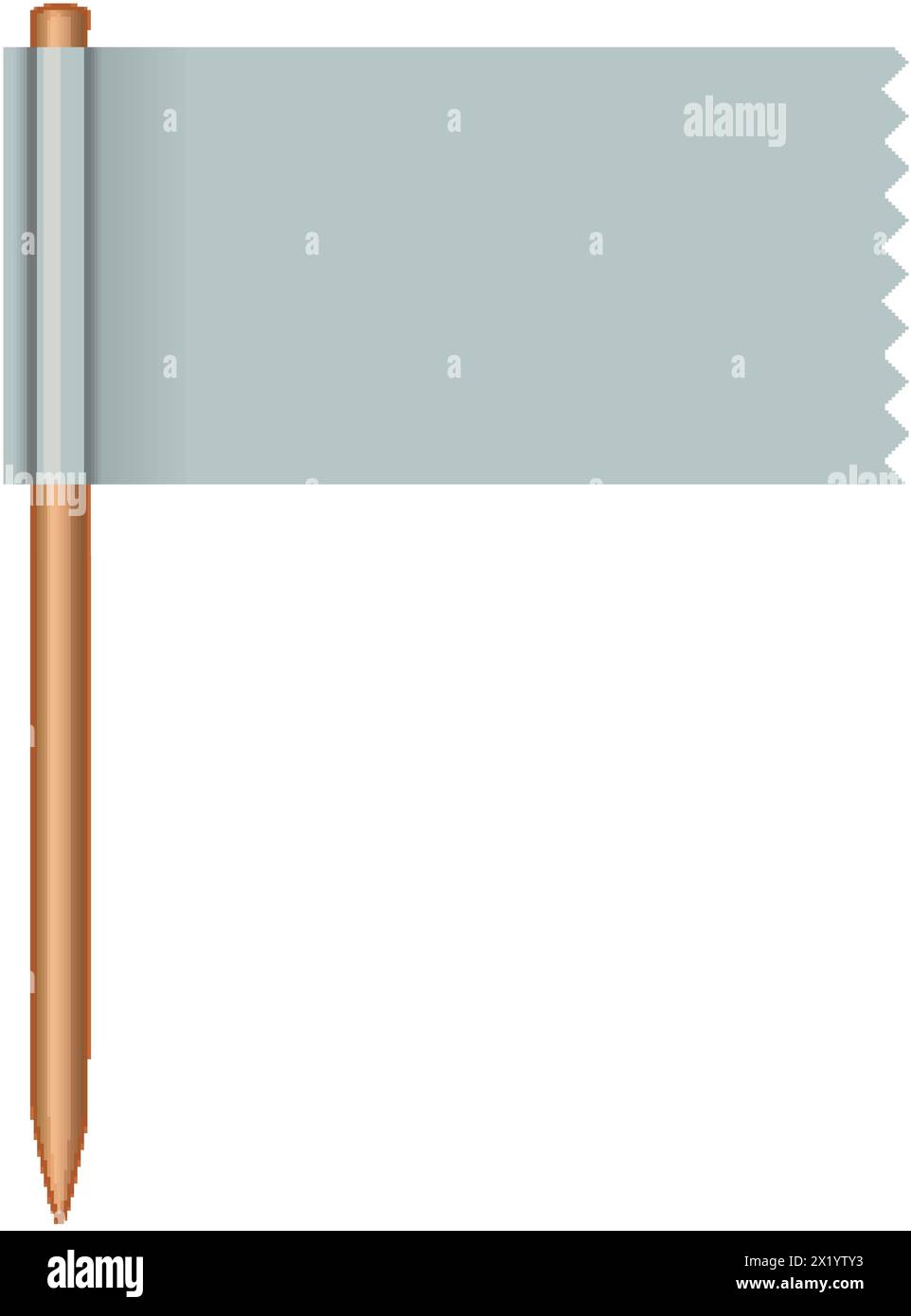 Vector illustration of an empty flag banner Stock Vector Image & Art ...