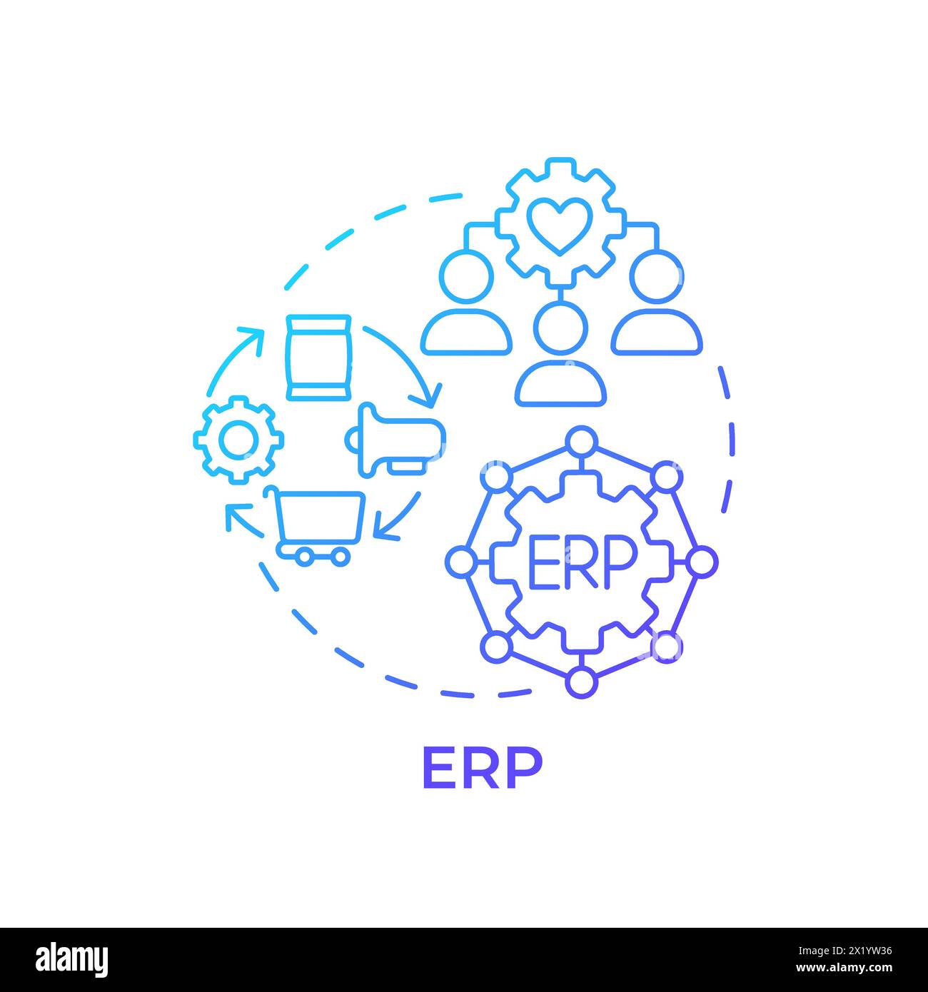 ERP blue gradient concept icon Stock Vector Image & Art - Alamy ERP blue gradient concept icon Stock Vector Image & Art - Alamy